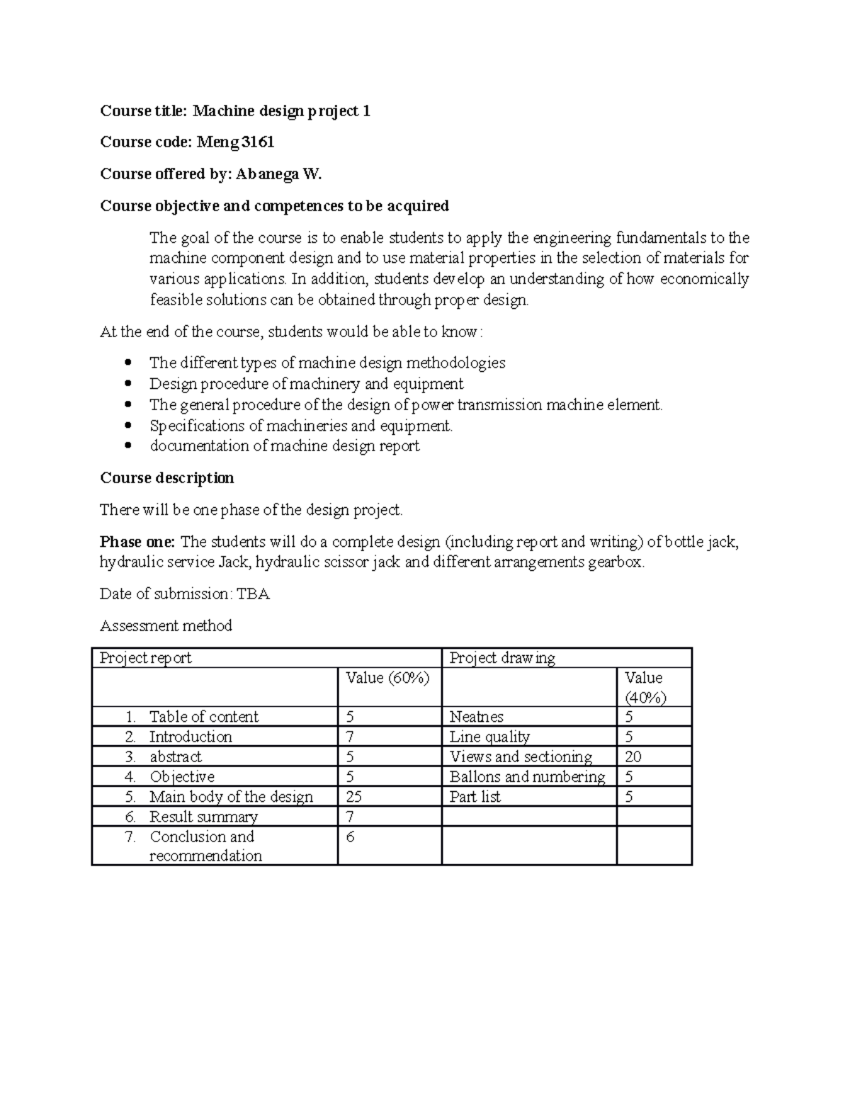 New Microsoft Word Document (3) - Copy - Course title: Machine design ...