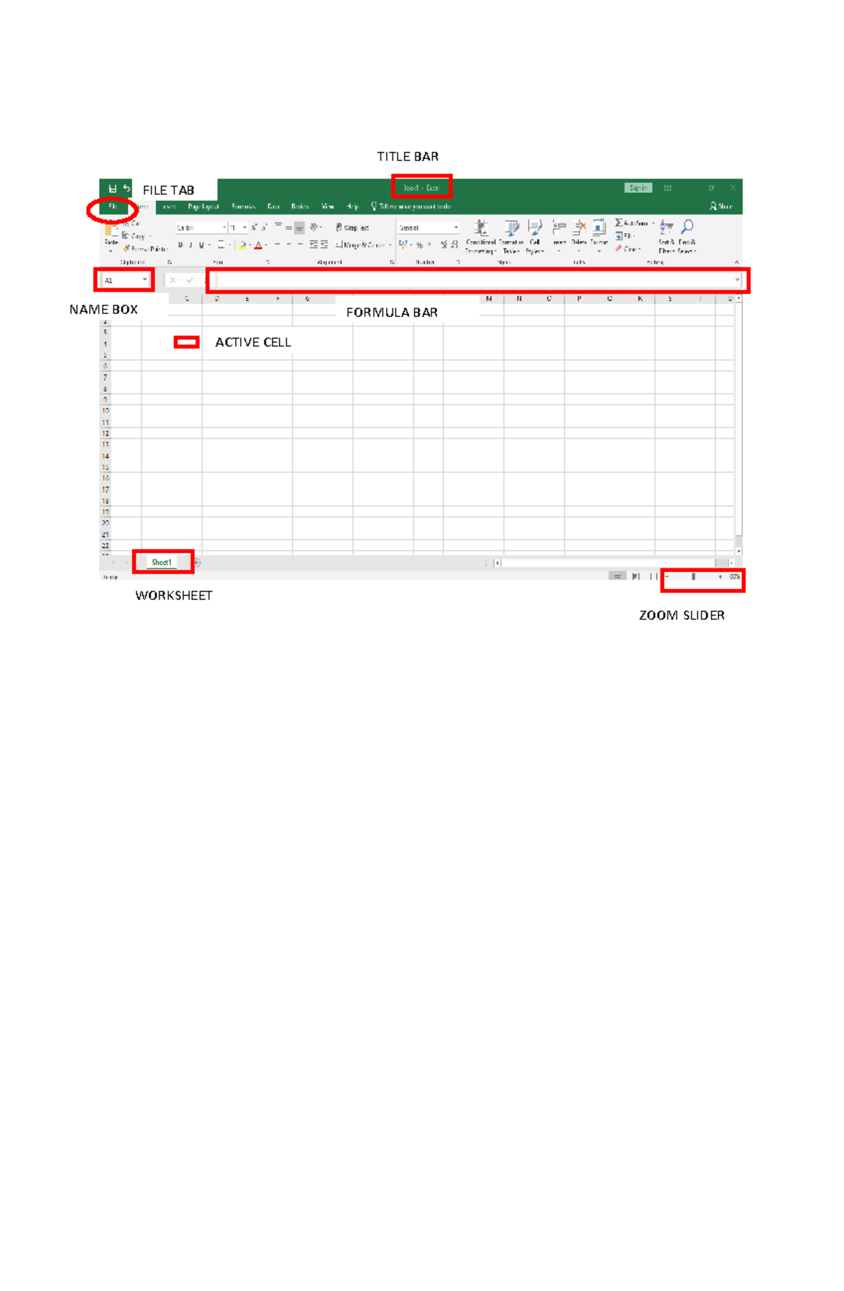 Reviewer-IT-1 - Reviewer - FILE TAB NAME BOX FORMULA BAR ACTIVE CELL ...