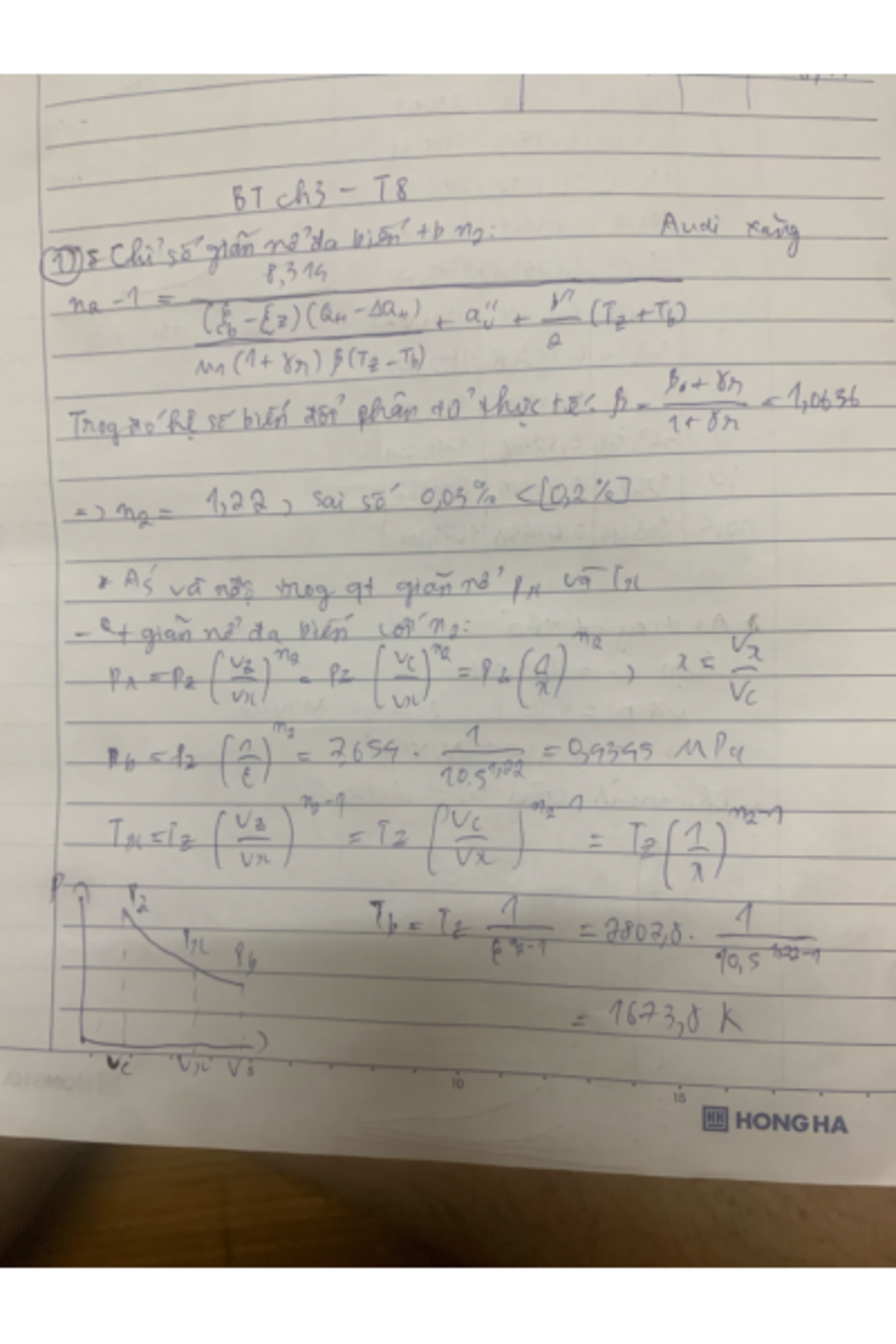 Bài tập ltđc ch3-T8 - Bài tập vipp - BT ch3 T8 1 glan bien tb n2: Audi xang 8,319 no 1 2 8r ...