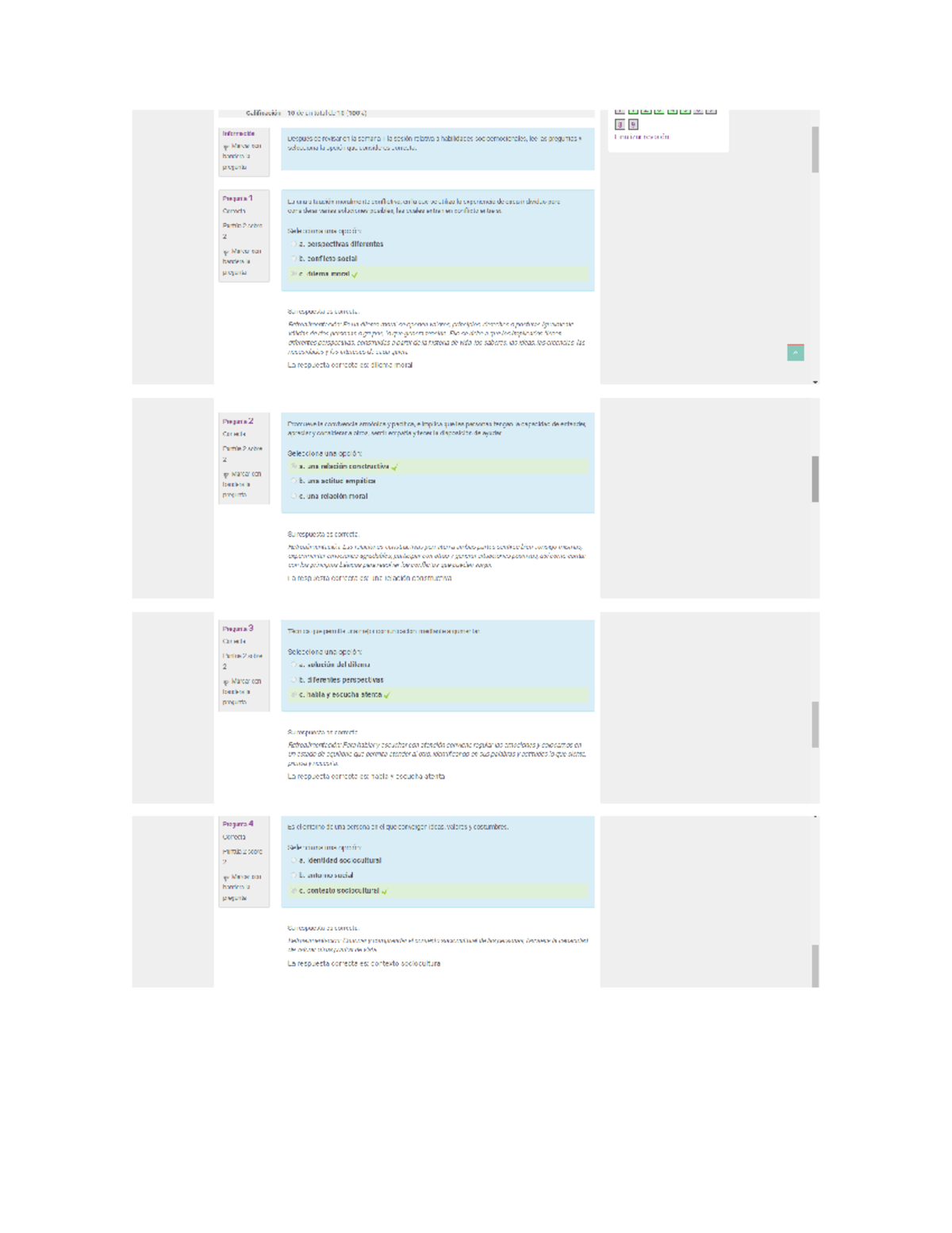 Cuestionario Socioemocional - Módulo 9 Semana 1 - Studocu