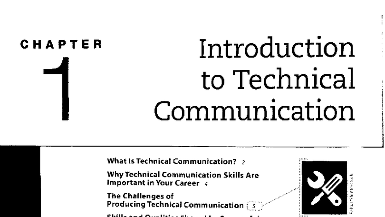 TECH 101: Introduction to Technical Communication - Chapter Overview ...