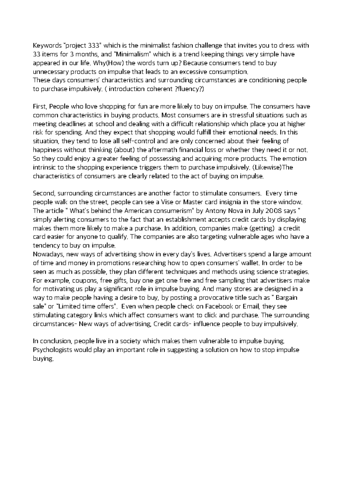 In-Class Essay 1: Exploring the Theme of Hope - Studocu