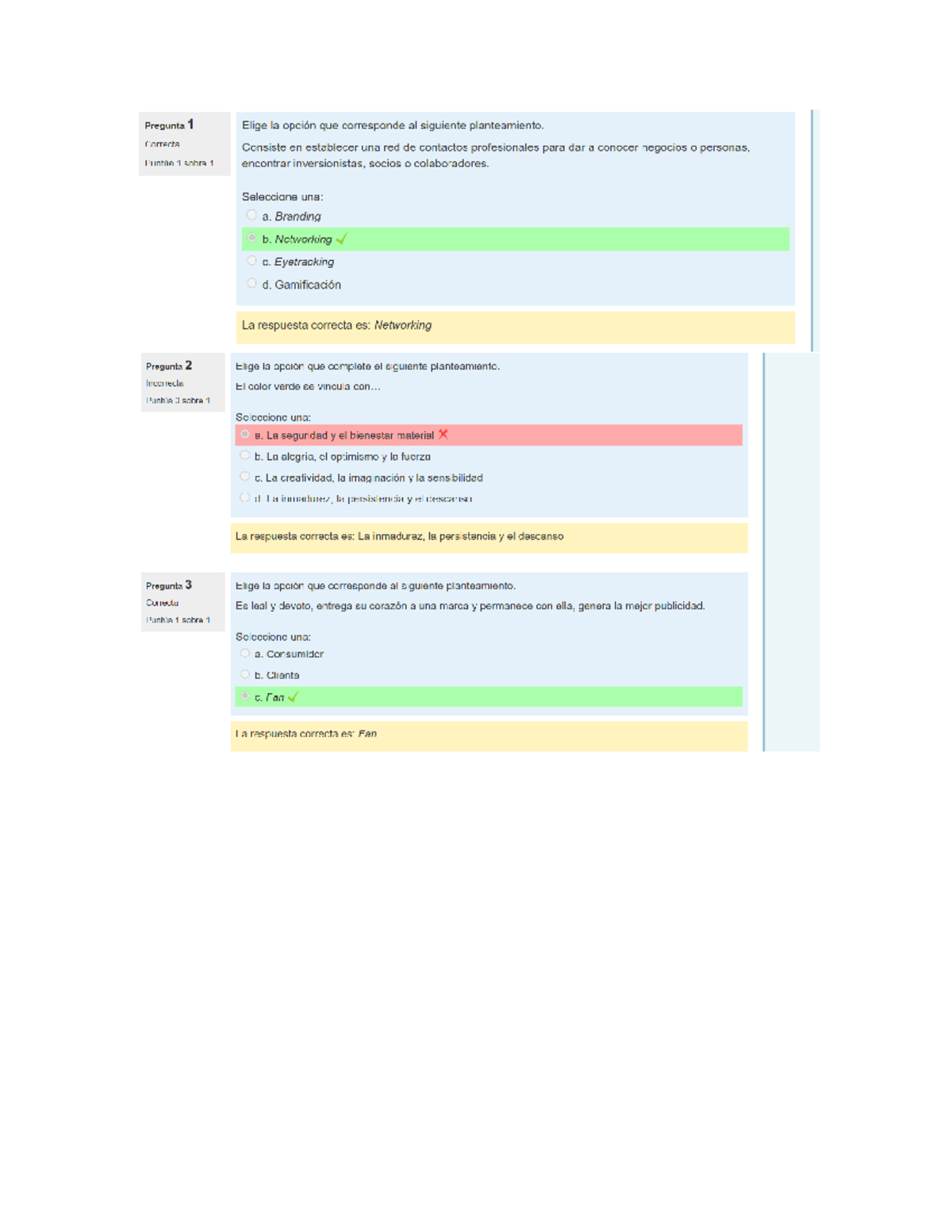 E2 - Examen de Marketing: Preguntas y Respuestas Clave - Studocu