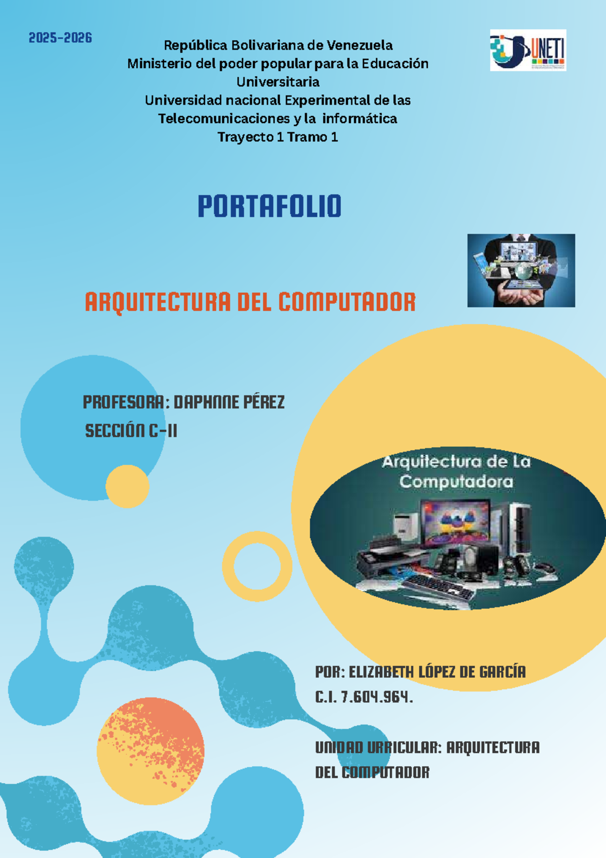 Portafolio de Arquitectura del Computador - Trayecto I, Tramo I - Studocu