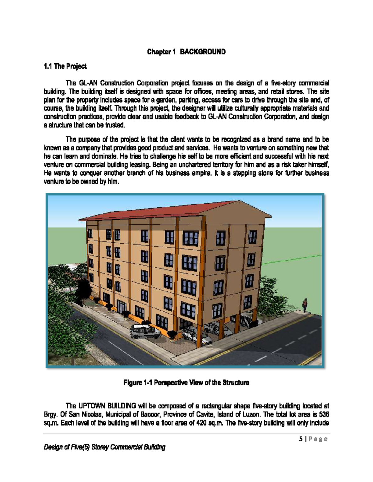 ENGR 101: Chapter 1 - Project Overview of Five-Storey Commercial ...