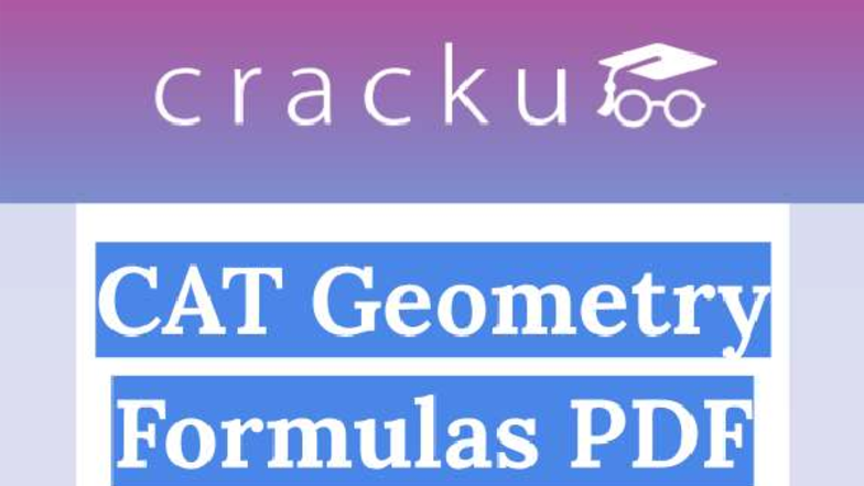 CAT Geometry Formulas: Essential Tips & Techniques for Mastery - Studocu