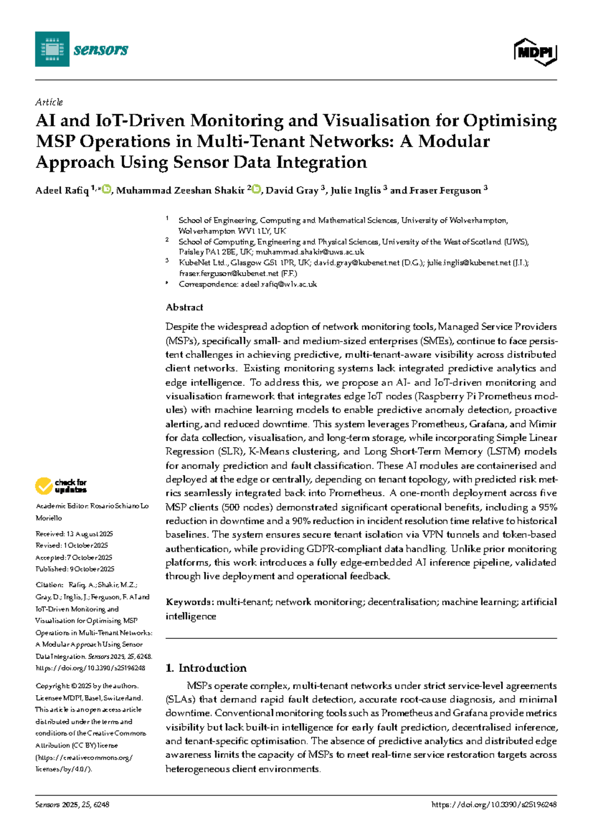 AI-Driven Monitoring & Visualization for Optimizing MSP Operations ...