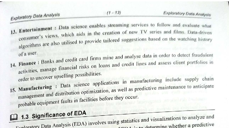 Exploratory Data Analysis (1 13) - Insights and Techniques - Studocu