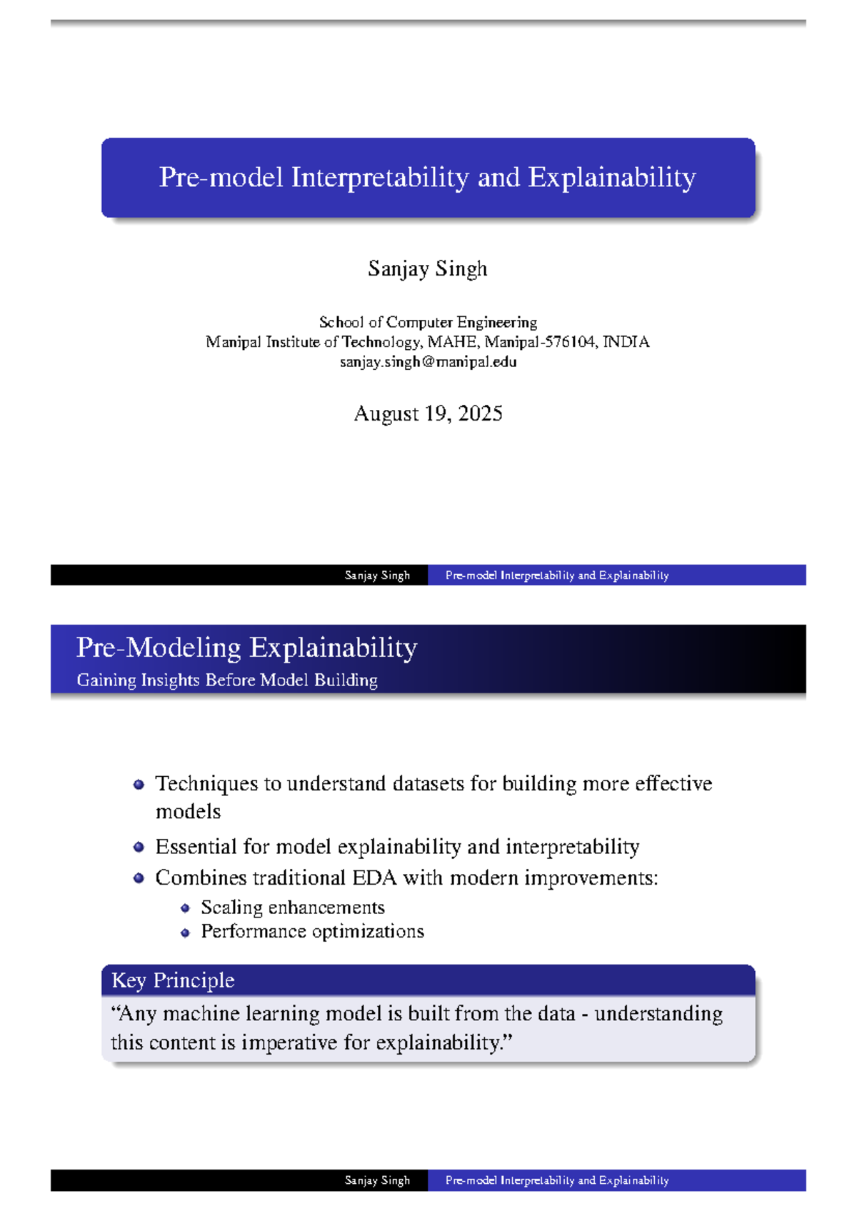 H3-XAI-Pre-Model: Insights on Interpretability and Explainability - Studocu