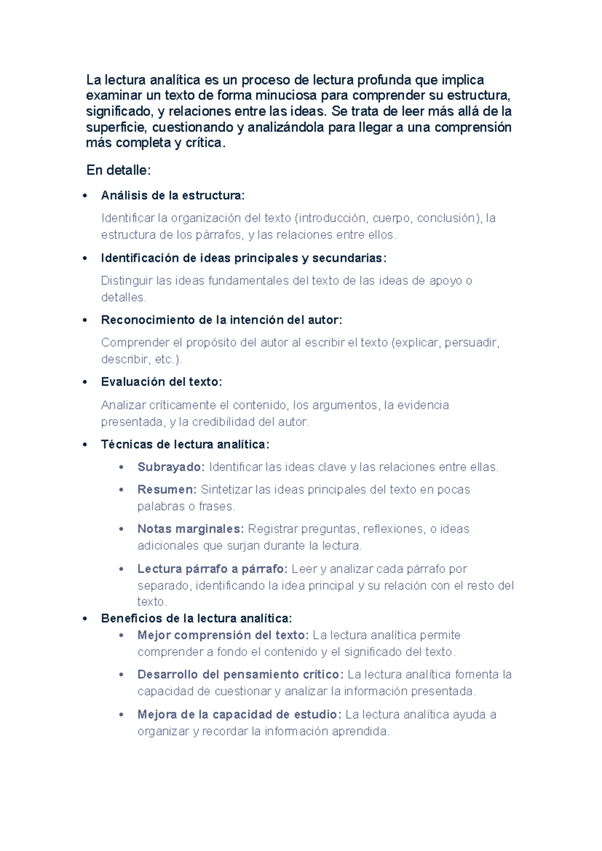 Análisis de la Lectura Profunda: Técnicas y Beneficios - Curso 101 ...