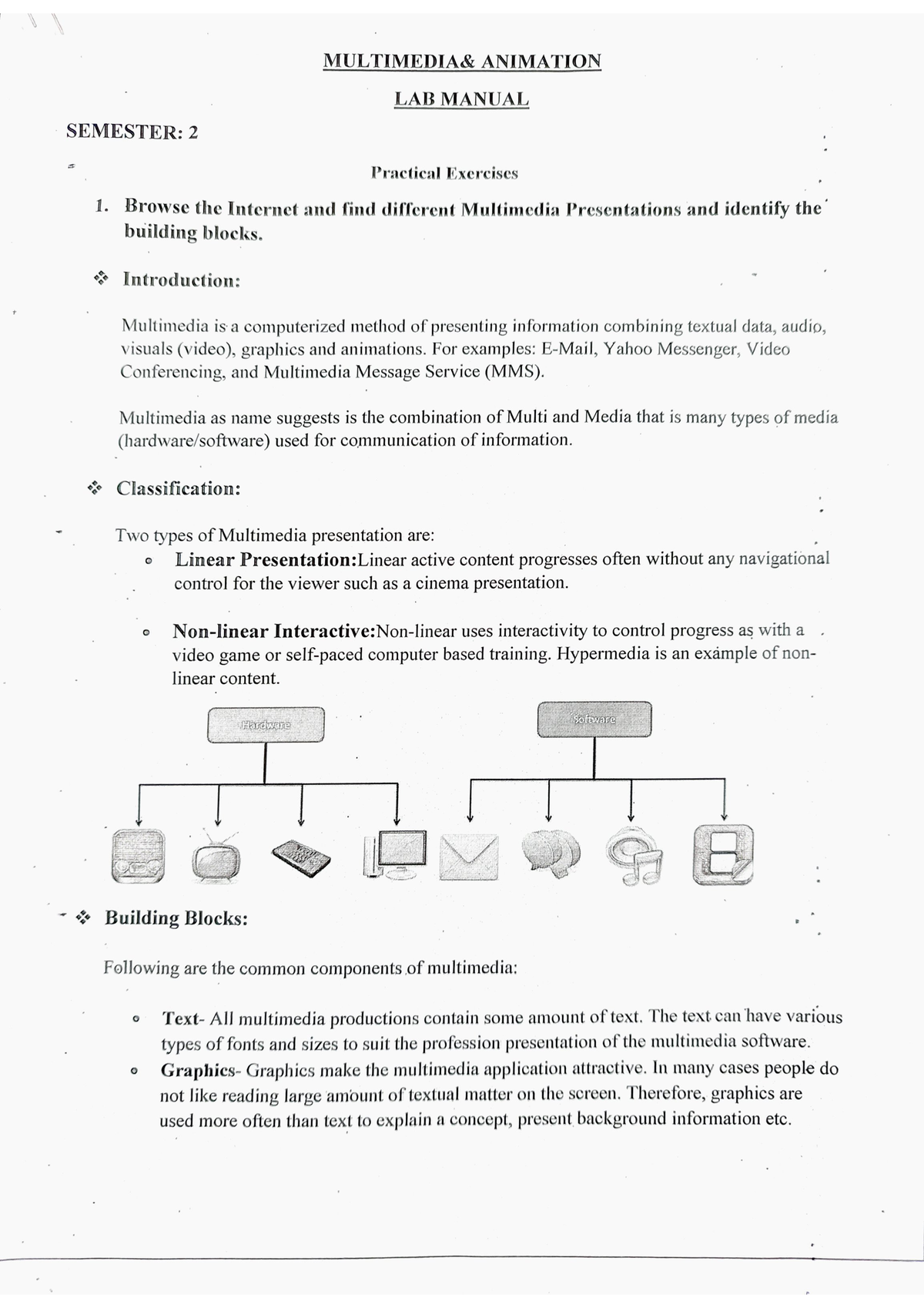 Multimedia AND Animation UNIT-1 - ANIMATION LAB MANUAL SEMESTER: 2 ...