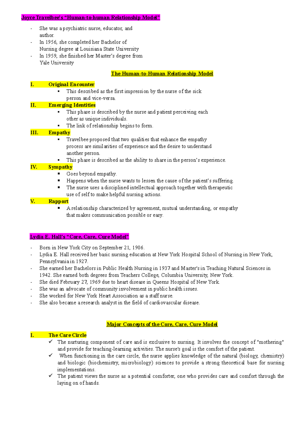 Joyce Travelbee's Relationship Model in Nursing: Key Concepts & Leaders ...