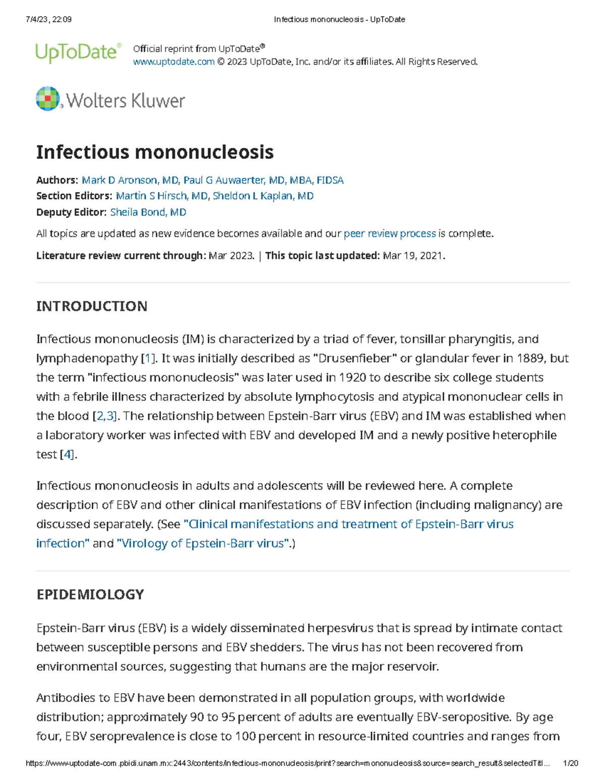 22:09 Infectious Mononucleosis: Comprehensive Overview and Management ...