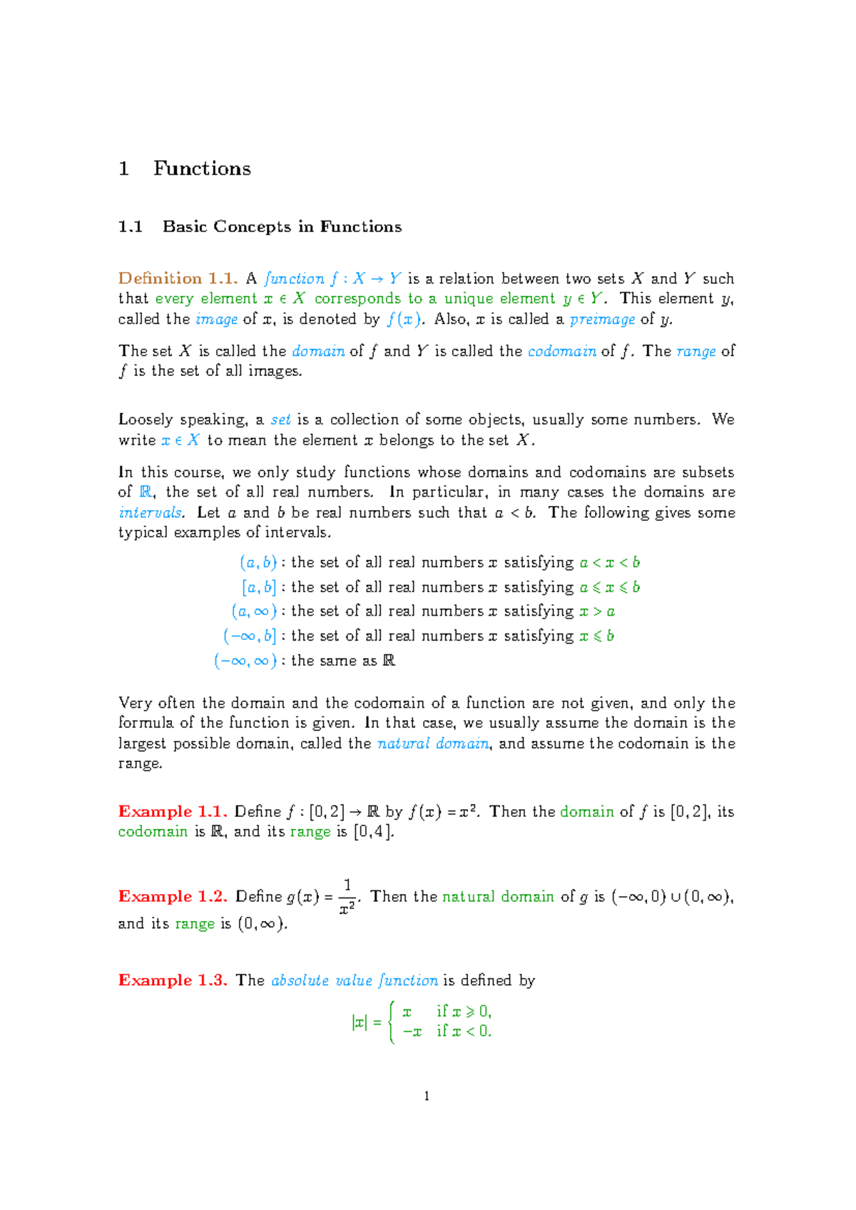 Functions and Their Properties: A Study of Basic Concepts - Studocu