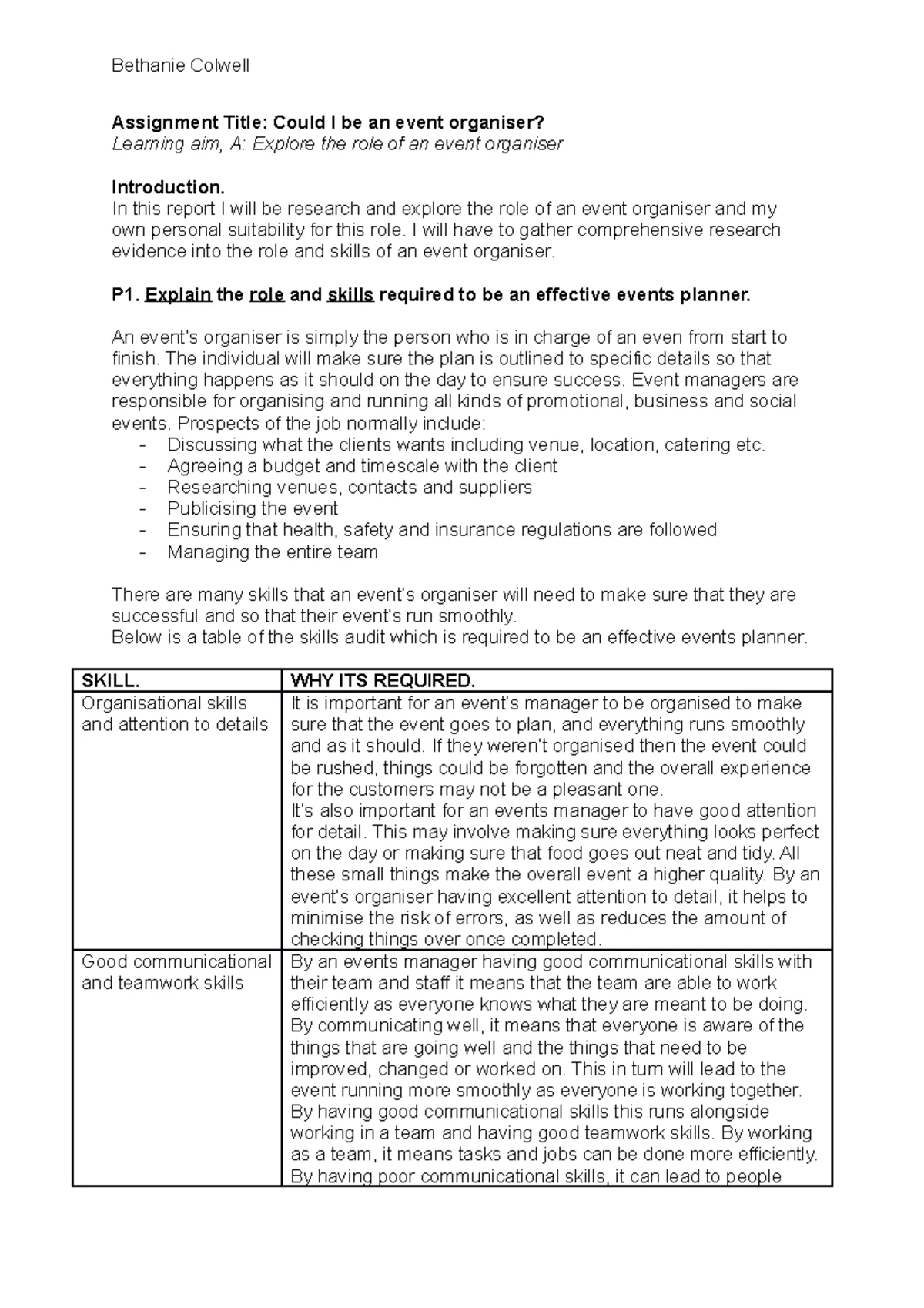 Level 3 Business Unit 1 Assignment 1 Unit One Exploring Business Assignment Title Features