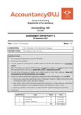 ACC0AA1 - UJ - Accounting 1A - Studocu