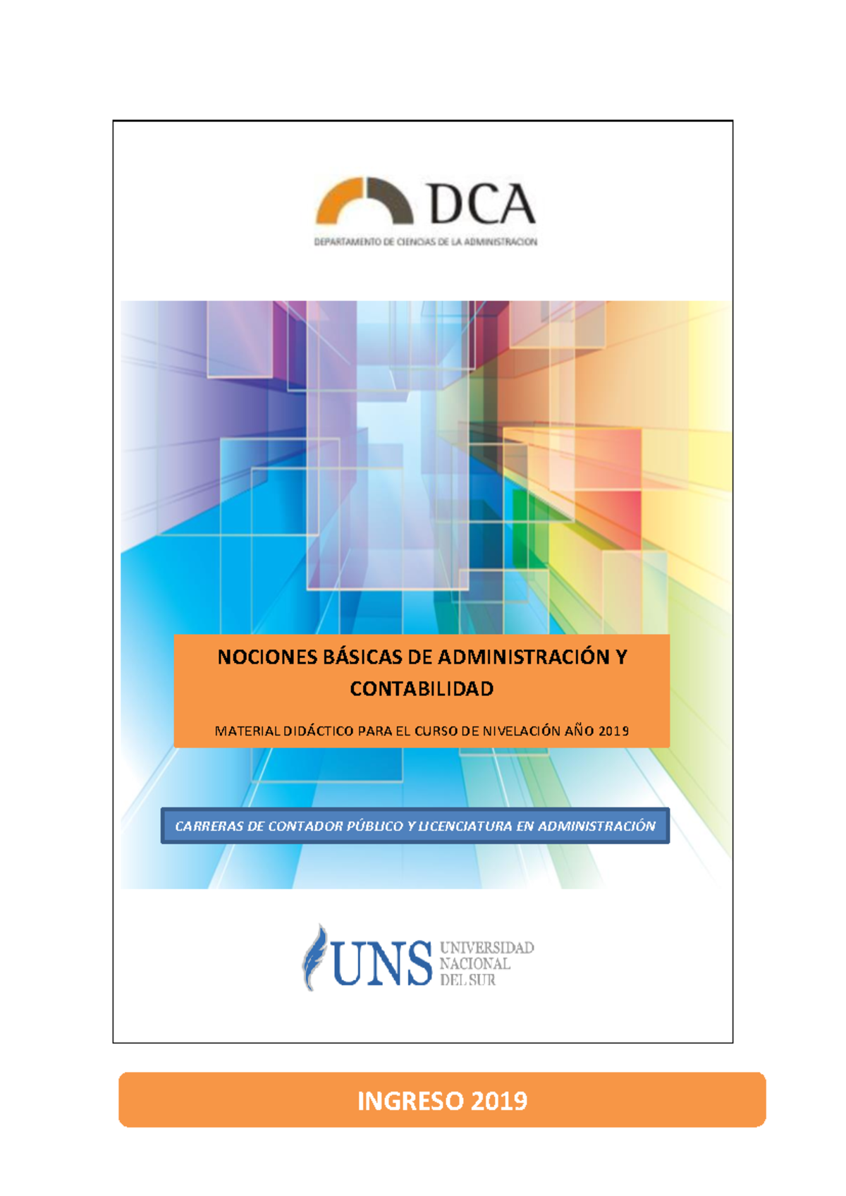 Cuadernillo nociones basicas admi y contabilidad 2019 - NOCIONES B¡SICAS DE ADMINISTRACI”N Y ...