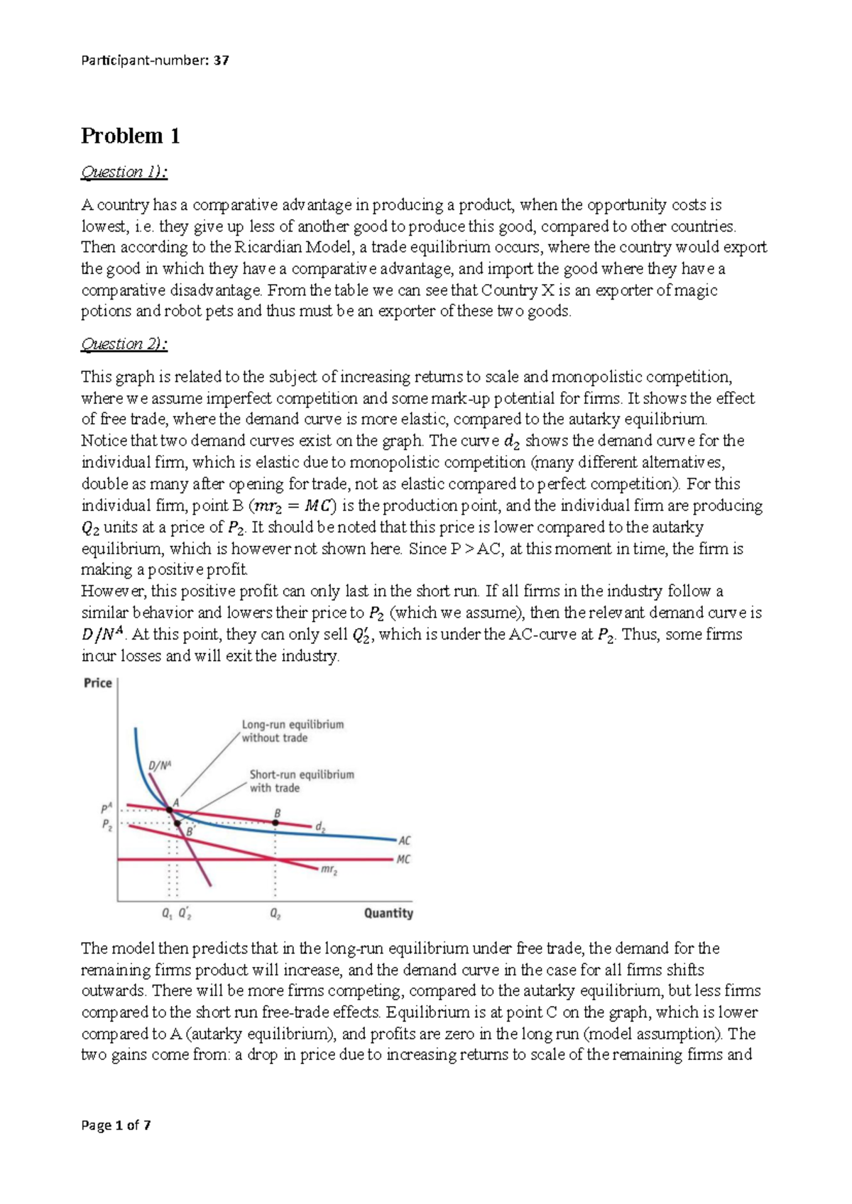 International Trade Insights - Participant 37 (Ordinary 23-24) - Studocu
