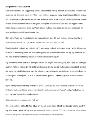 Die Snoek - VRAE: DIE SNOEK Afrikaans English Kies die korrekte ...