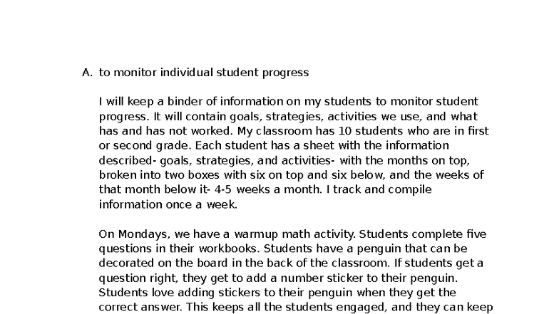 Differentiated Instruction D187: Monitoring Student Progress & Grading ...