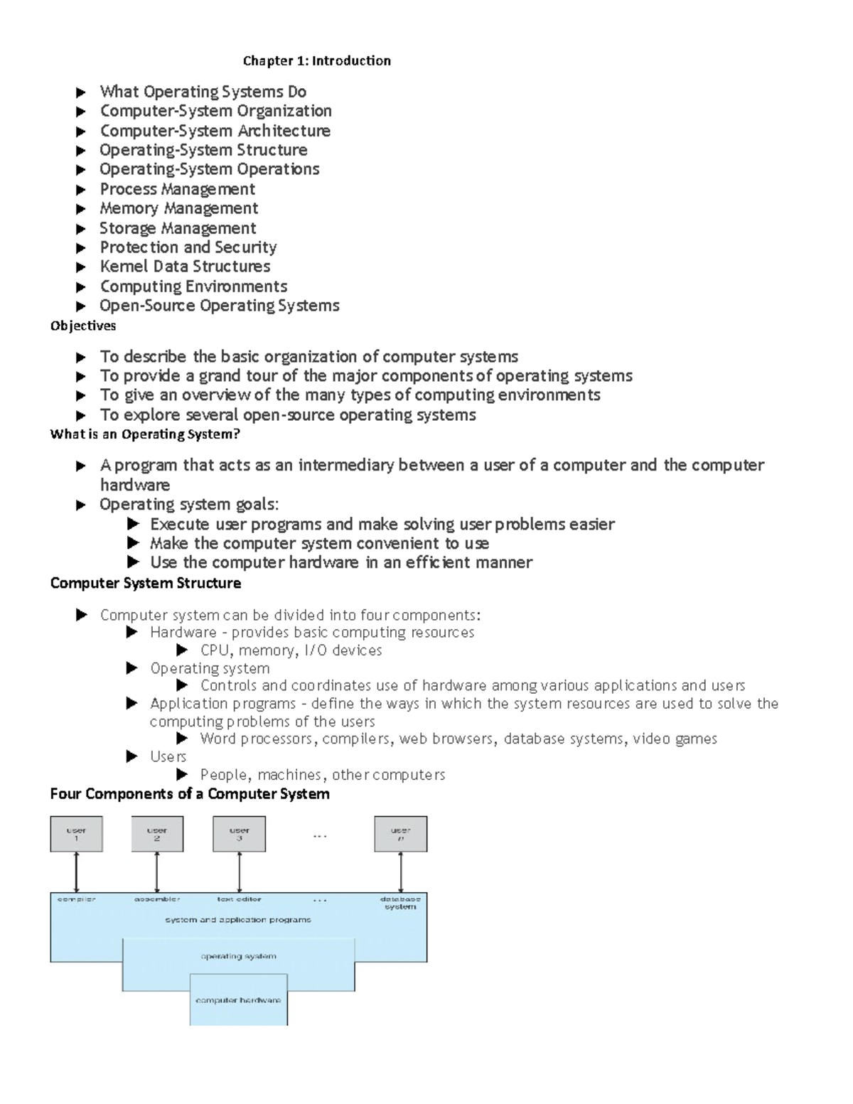 Chapter 1 Introduction to advanced operating system - Chapter 1 ...