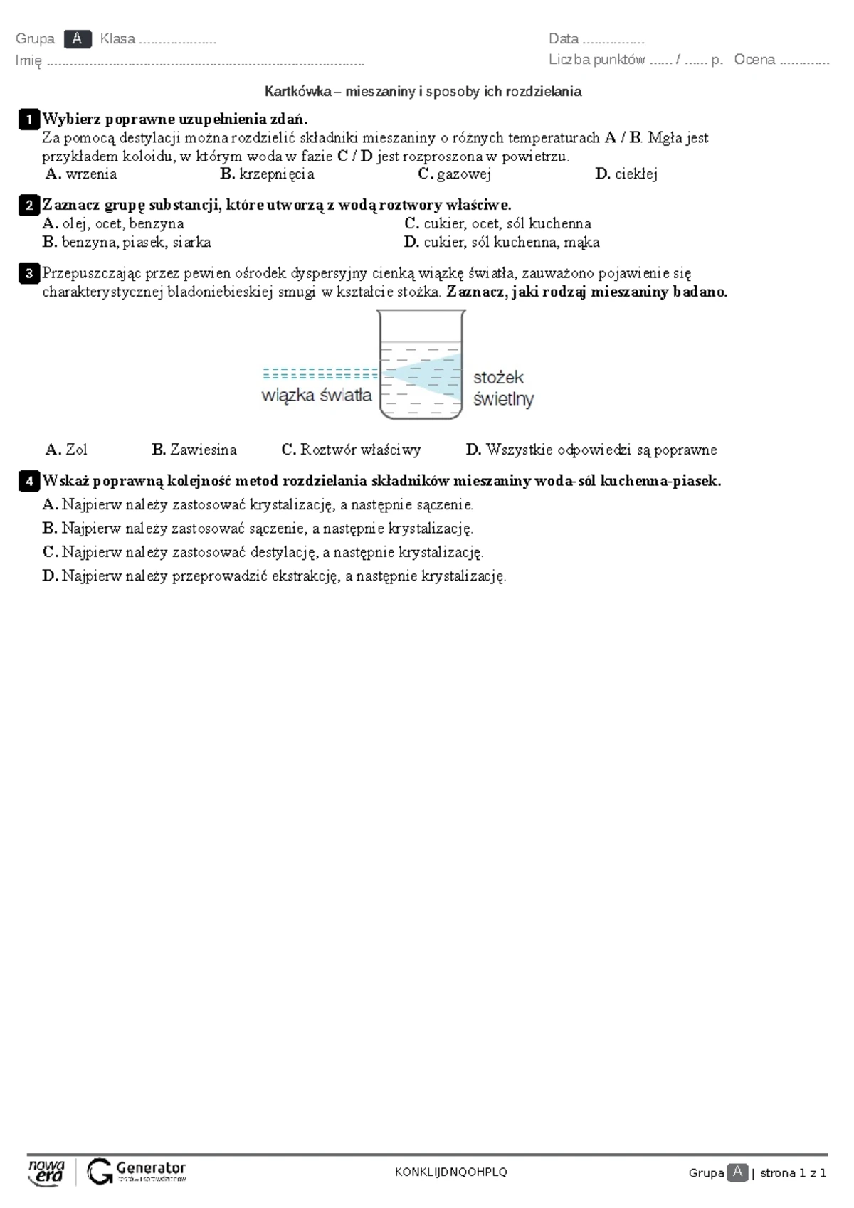 Lekcja 10 -Sole - sole - Temat: Budowa i rodzaje soli. Nazewnictwo i sposoby otrzymywania soli ...