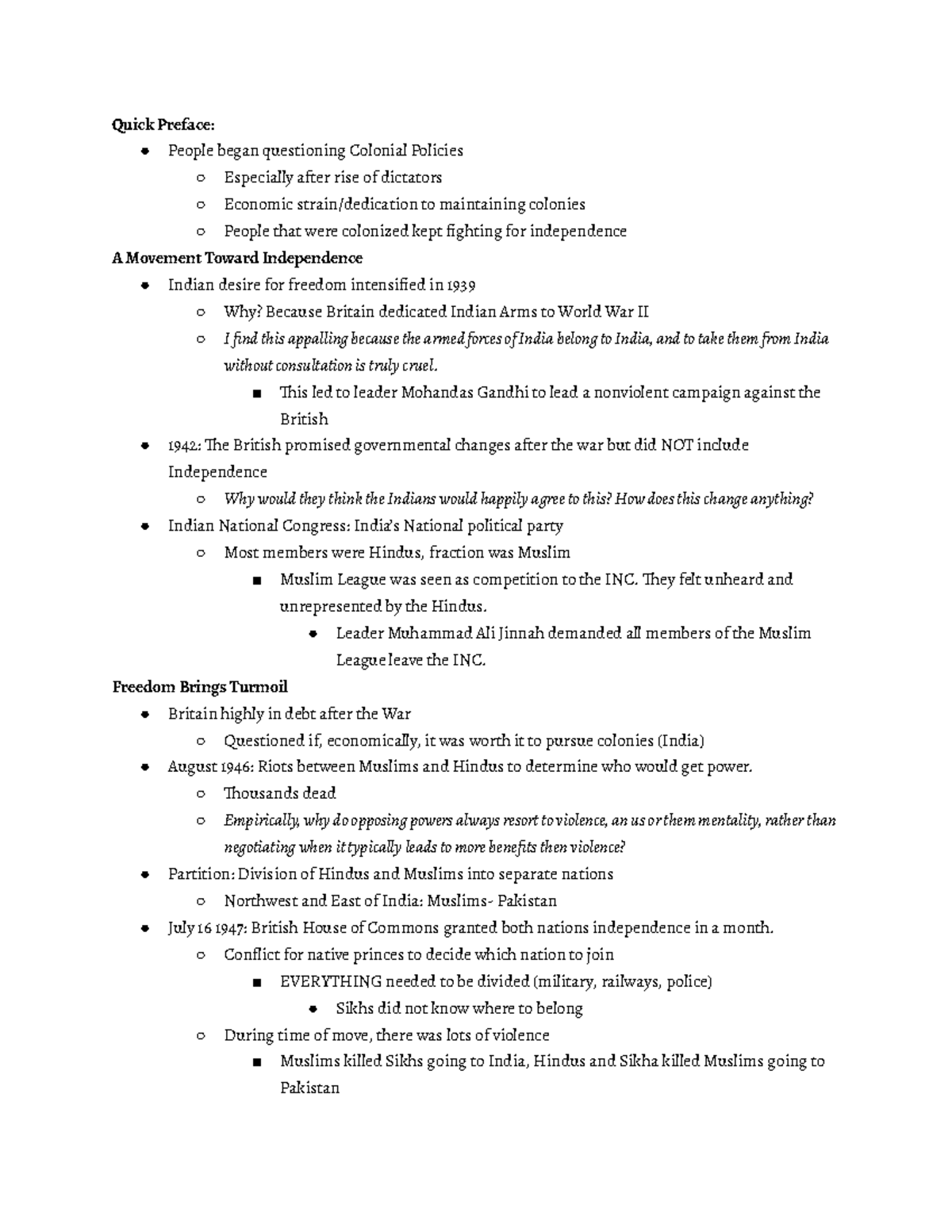 RTN: Indian Independence and Its Aftermath - A Historical Overview ...