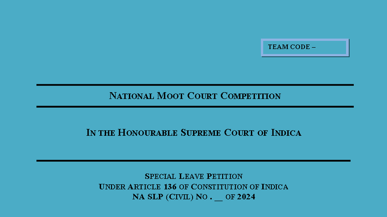 NATIONAL MOOT COURT COMPETITION 2020 - PETITIONER MEMO SKELETON - Studocu