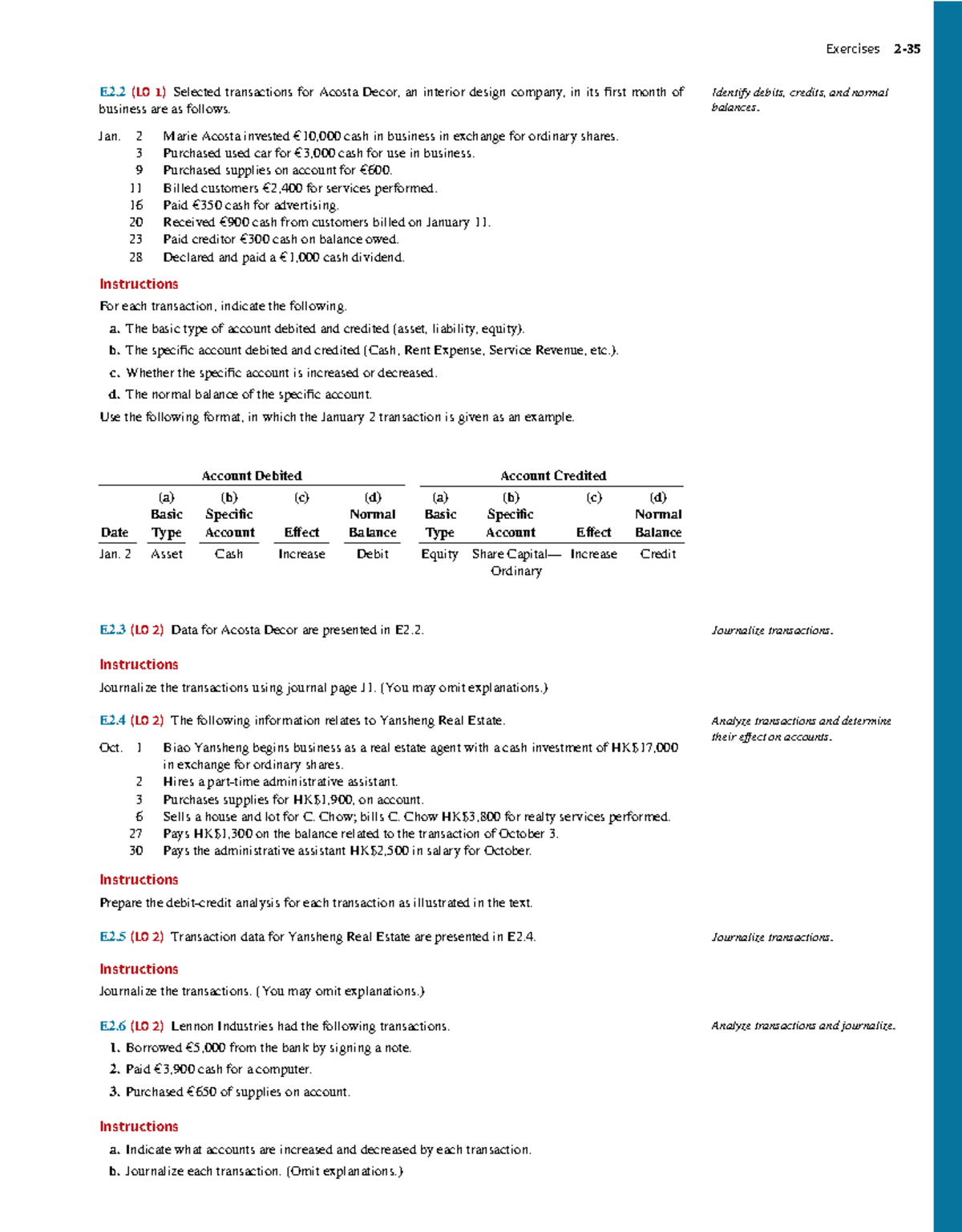 Exercise - Chapter 2 - grd: Transactions and Journal Entries Analysis ...