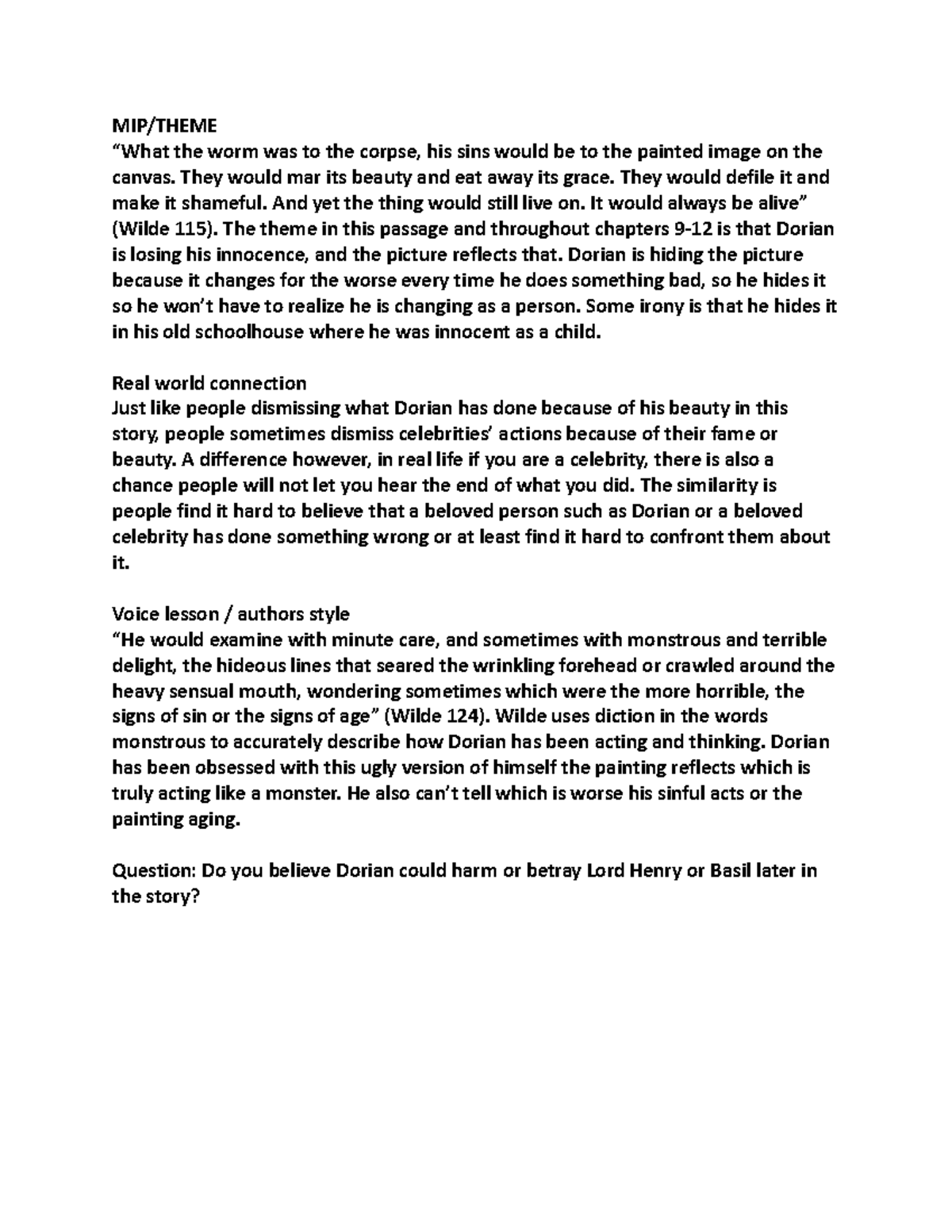 Socratic Seminar Ideas on *Dorian Gray*: Themes & Real-World ...