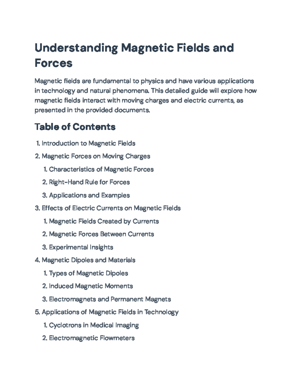 Magnetic Fields and Forces: A Comprehensive Overview for Physics 101 - Understanding Magnetic ...