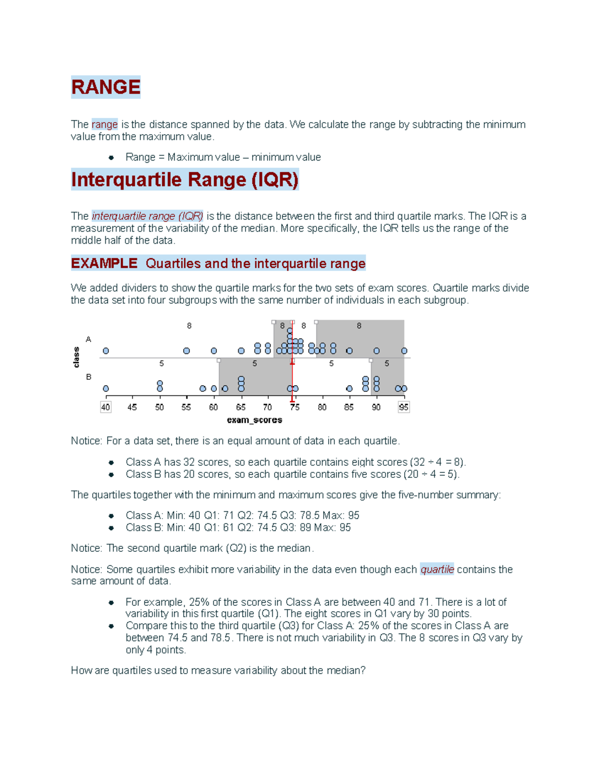 Understanding Variability: IQR, Boxplots, and Measures of Spread ...