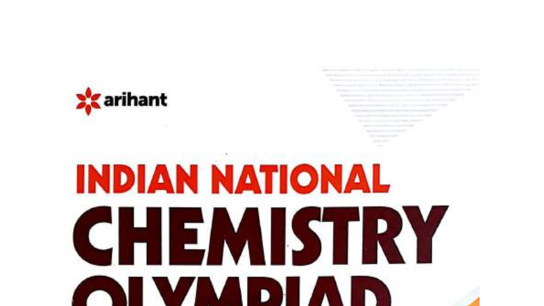 Indian National Chemistry Olympiad (INChO) Study Guide with Solved ...