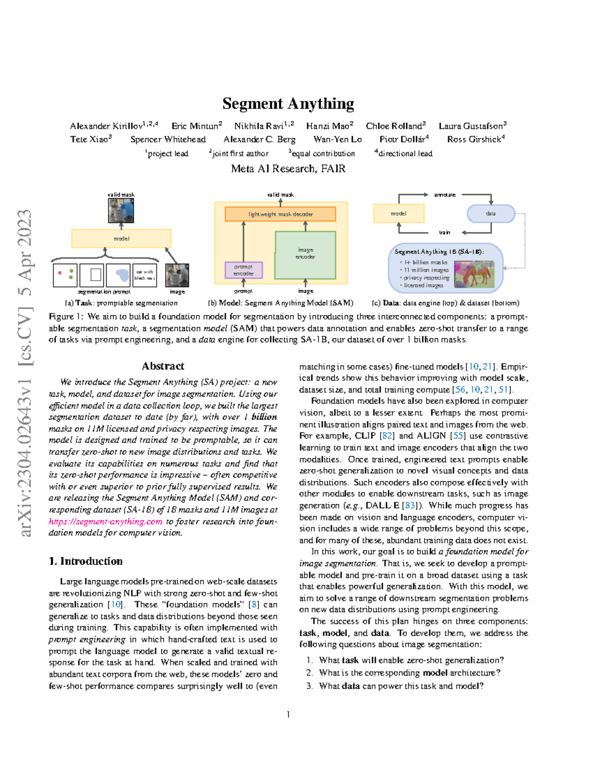 Segment Anything Model (SAM) Overview and Capabilities - Studocu