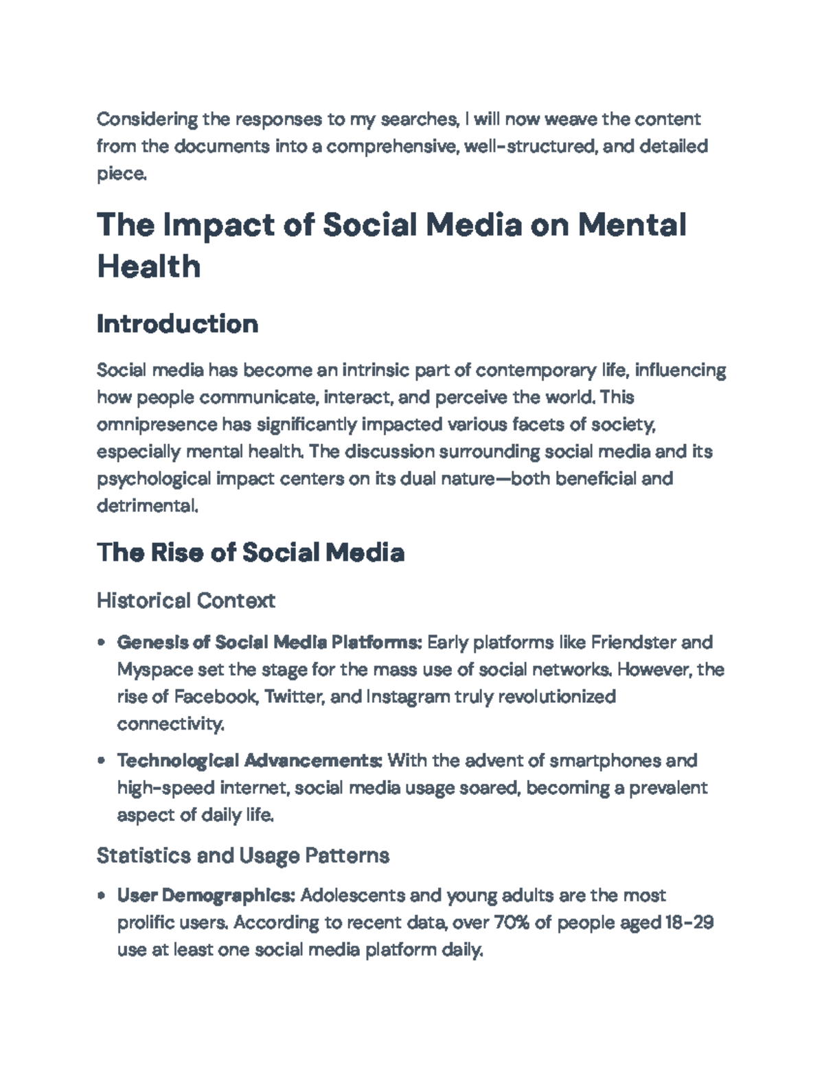 The Impact of Social Media on Mental Health: Challenges and Solutions ...