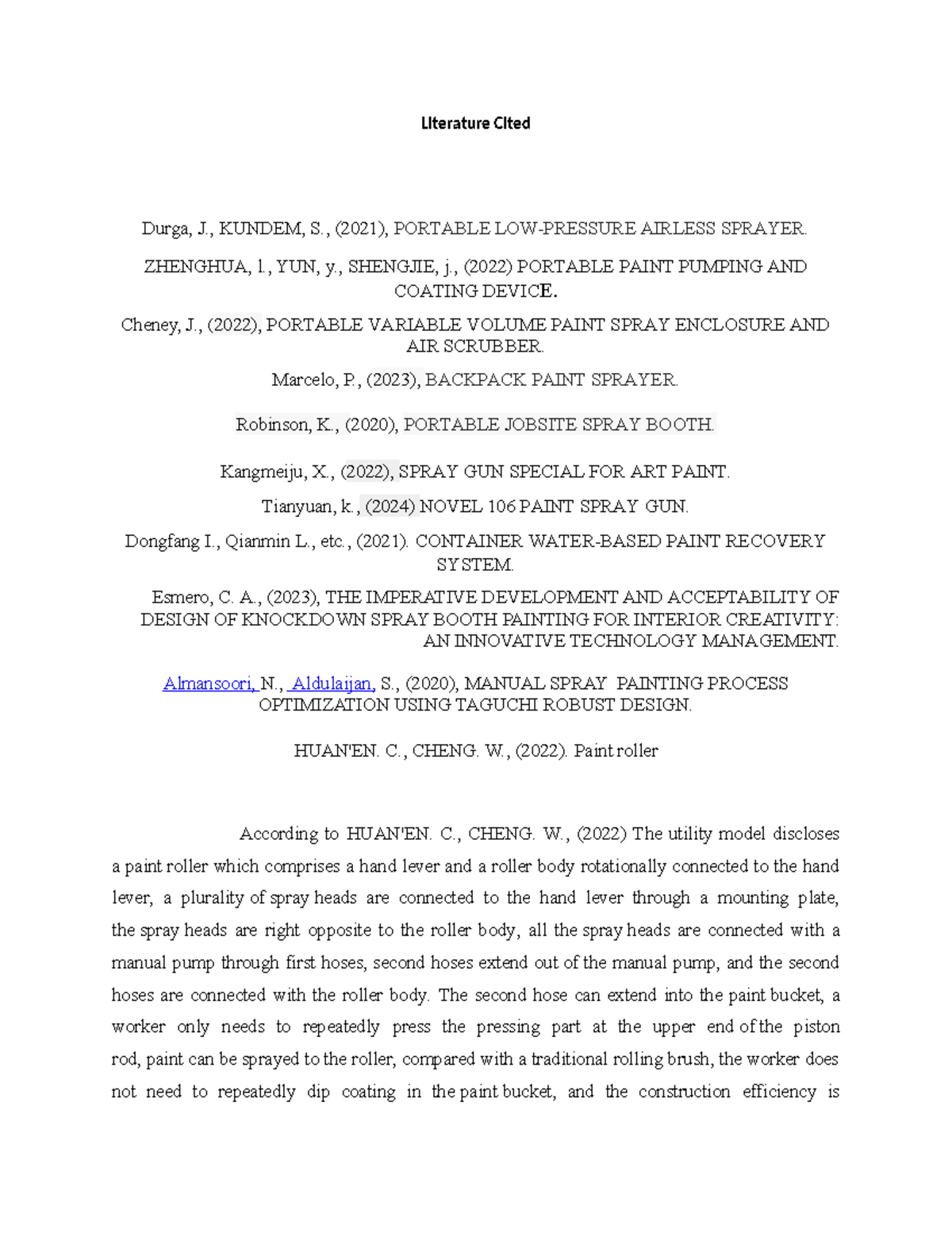 Literature Review on Portable Spray Painting Devices and Innovations ...
