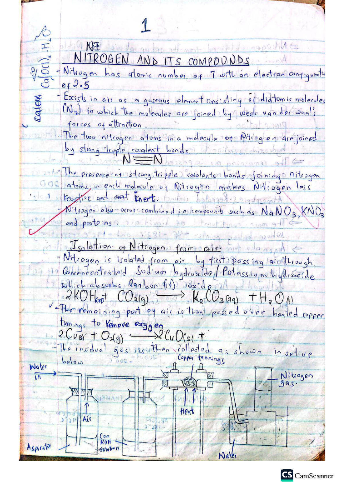Nitrogen and Its Compounds: A Comprehensive Study (CHEM 101) - Studocu