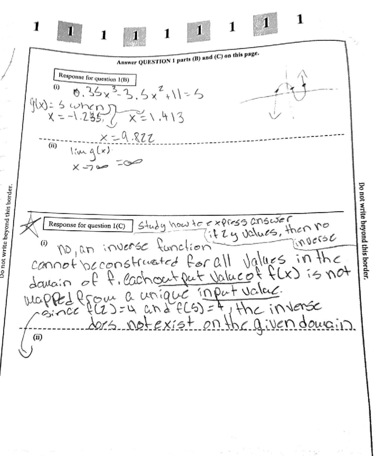 MATH 101 - HW Answer Key for Question 1 Parts (B) and (C) - Studocu