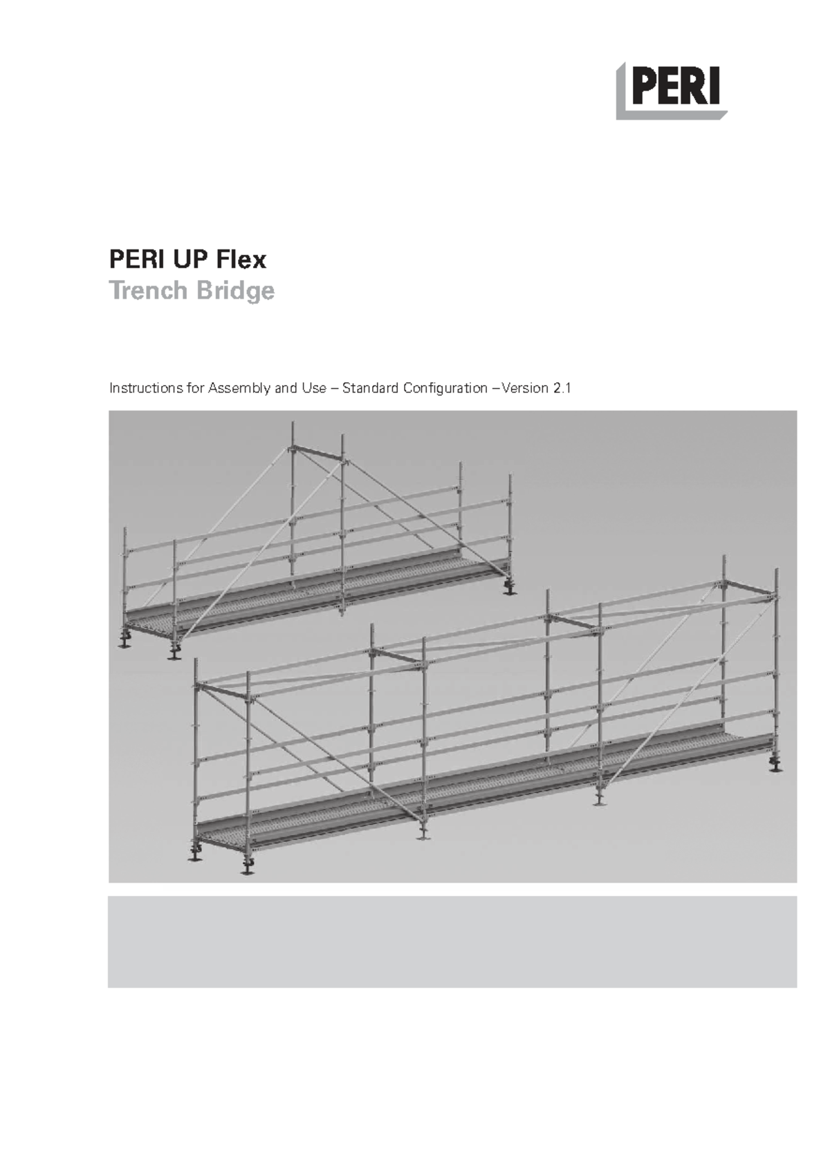 PERI UP Flex Trench Bridge Assembly & Use Instructions V2.1 - Studocu