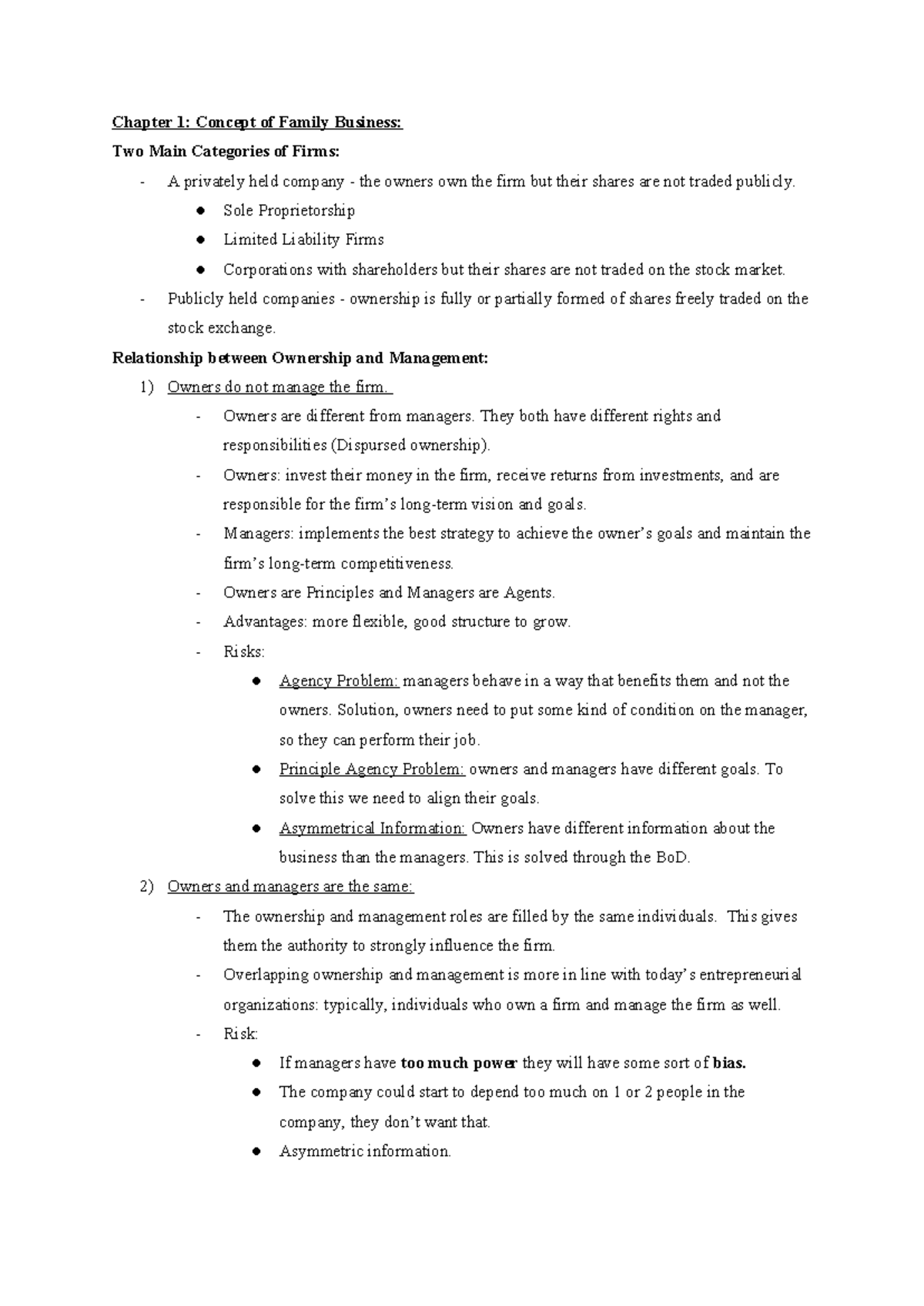 Family Business (FB101): Chapter 1 - Understanding Ownership ...