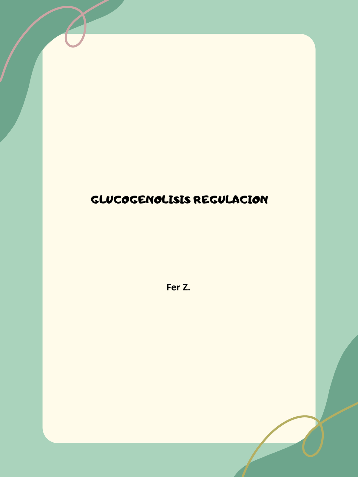 GLUCOGENOLISIS Y GLUCOGENESIS: REGULACION Y ASPECTOS CLAVE - Studocu