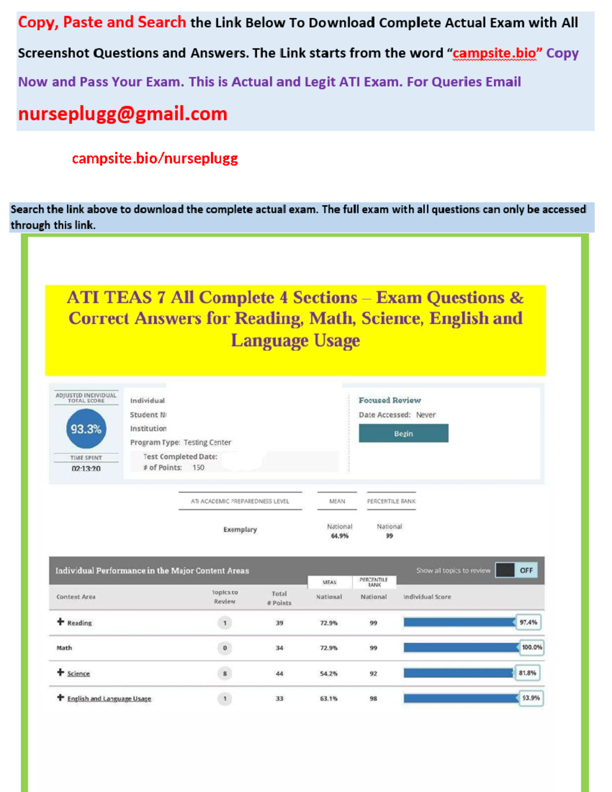 ATI TEAS 7 2026 Complete Study Bundle: All Subjects Q&A - Studocu
