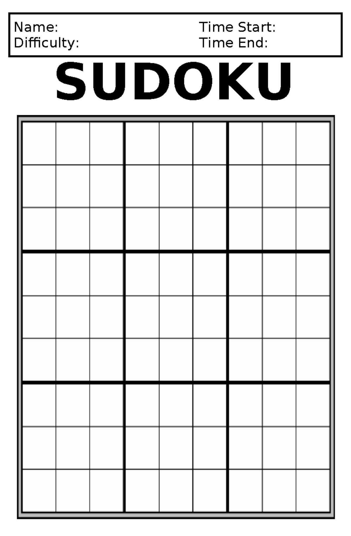 Sudoku Difficulty Levels and Time Management Guide - Studocu