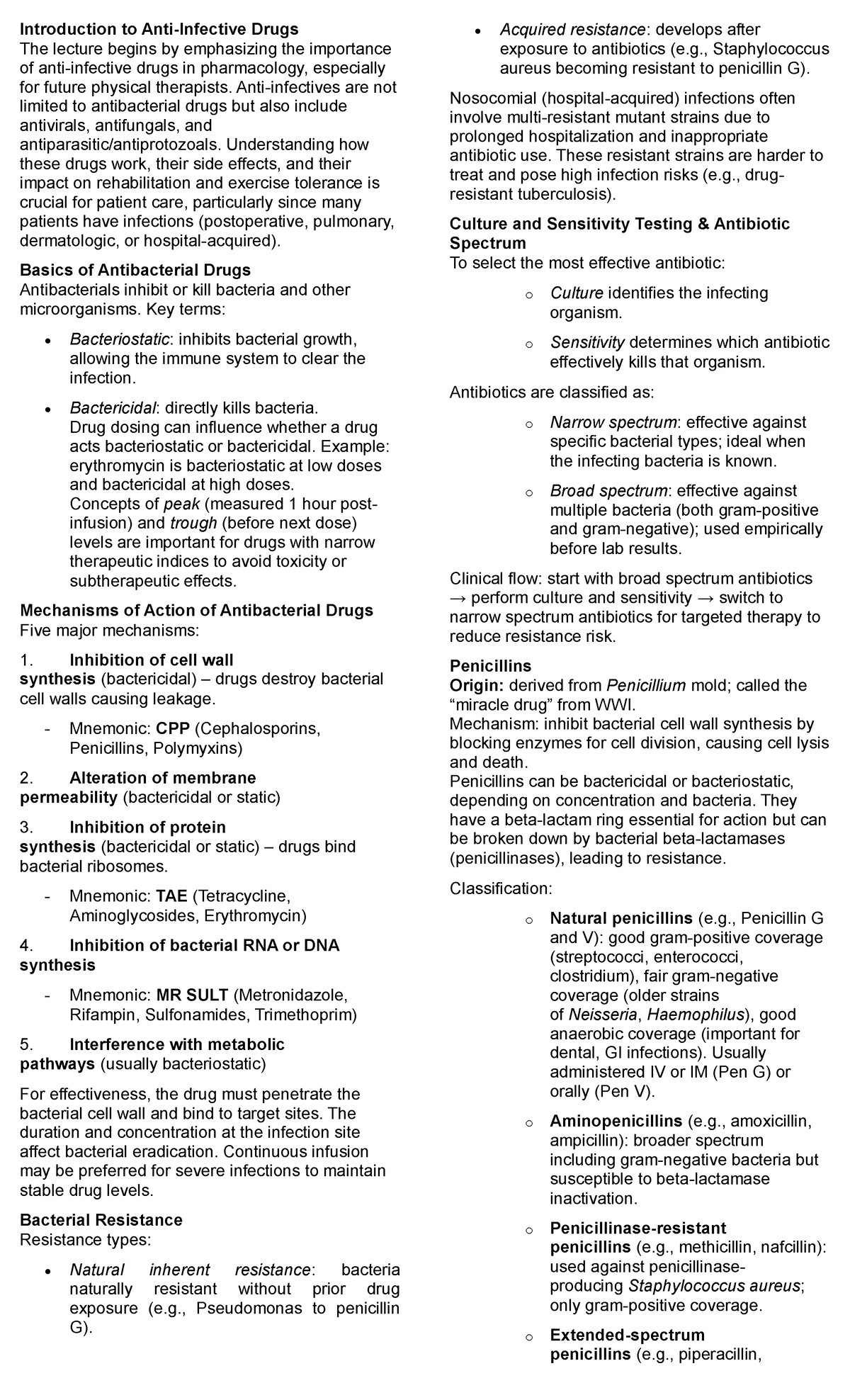 Introduction to Drugs: Key Concepts for PTs (PHAR 101) - Studocu