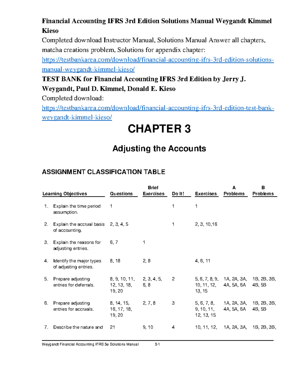 Financial Accounting IFRS 3e Solutions Manual - Adjustments in Chapter ...