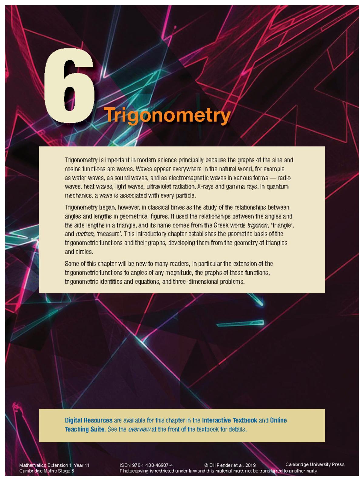 Chapter 6 Trigonometry: Understanding Functions and Applications in ...