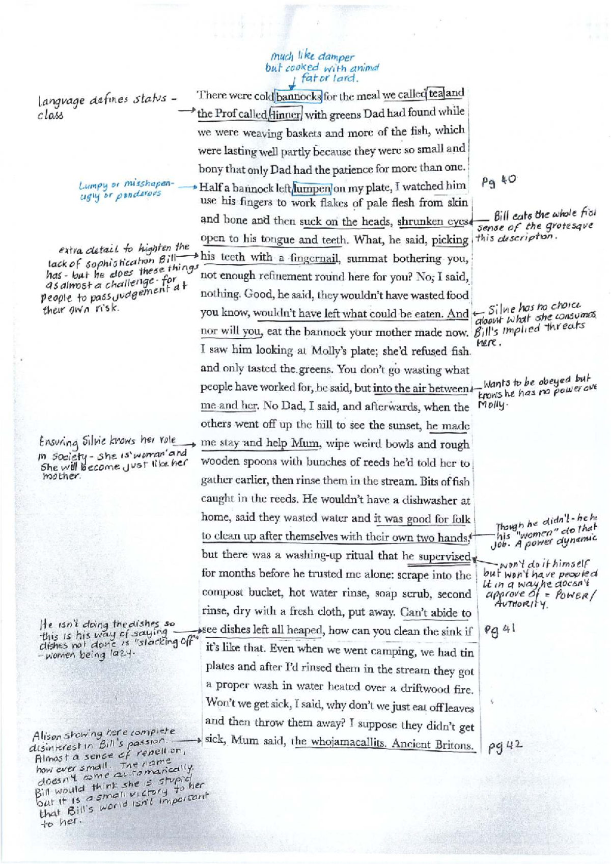 GHOST WALL Analysis: Pg 40-46 Insights on Power Dynamics and Nature ...