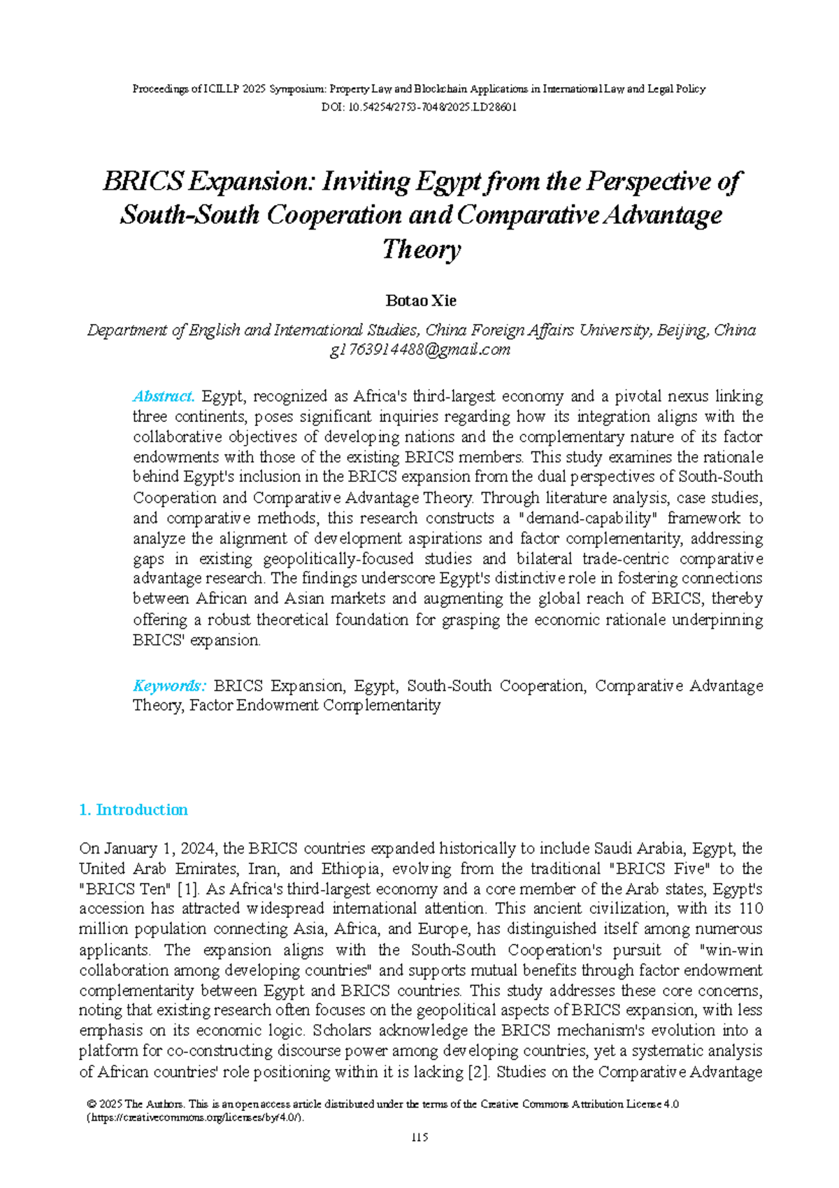 BRICS Expansion 2025: Analyzing Egypt's Role through Cooperation Theory ...