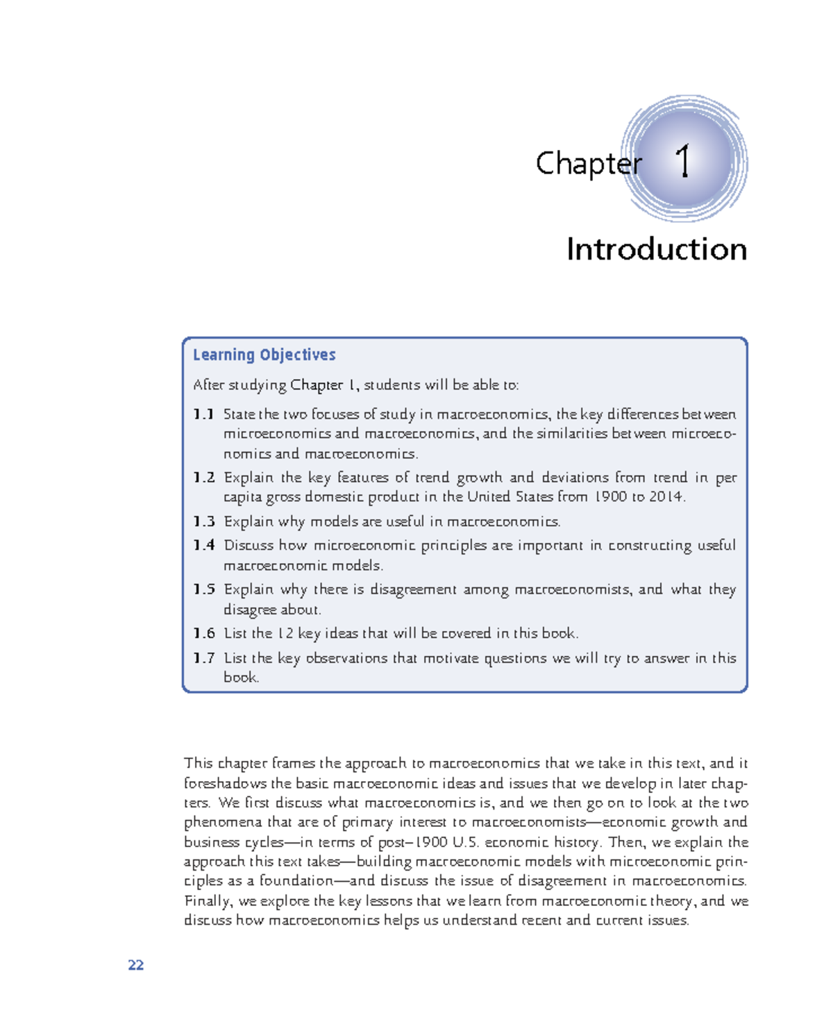 Ch 01 - Introduction to Macroeconomics: Key Concepts and Objectives - Studocu