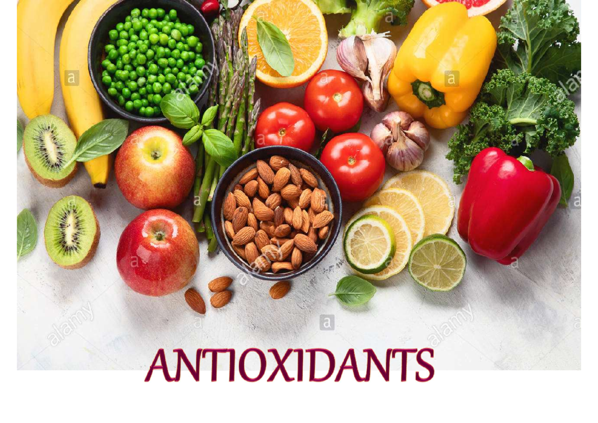 Antioxidants: Mechanisms, Benefits, and Sources (Lecture Notes) - Studocu